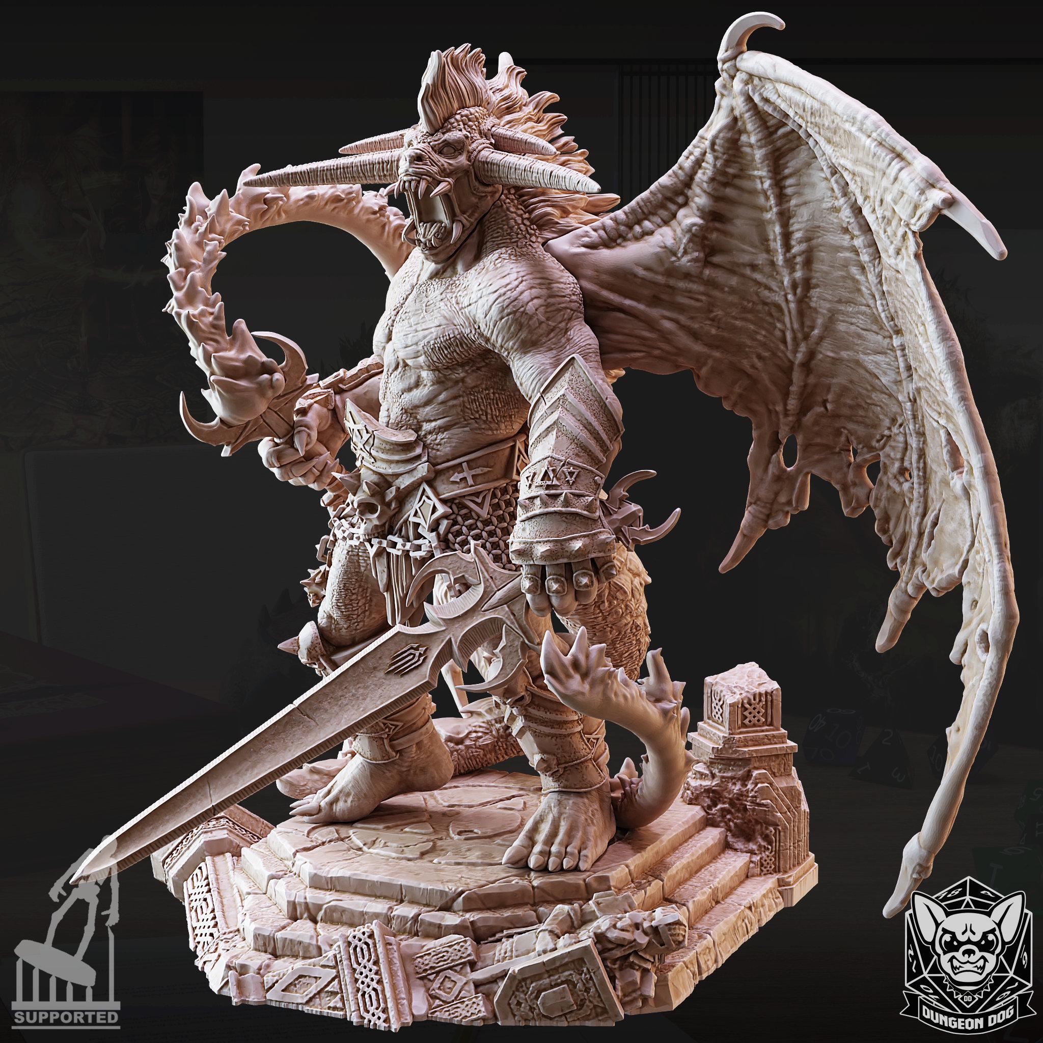 Custom 3D Printed Balor Miniature - Etsy