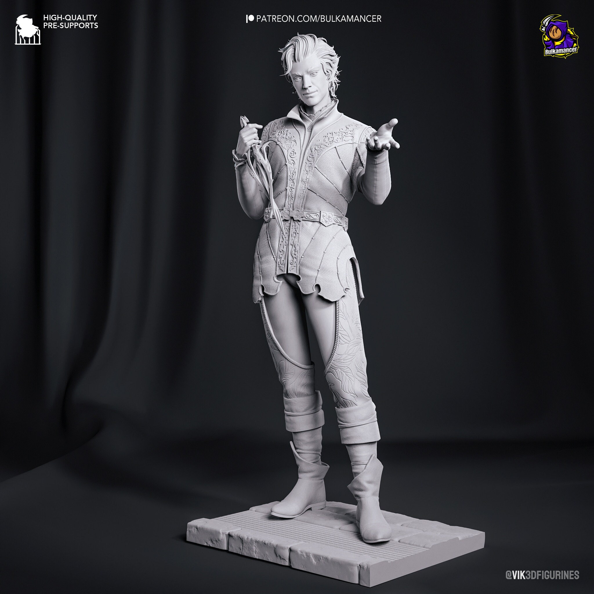 Custom 3D Printed BG3 Baldur's Gate 3 (III) Astarion Miniature/statue ...