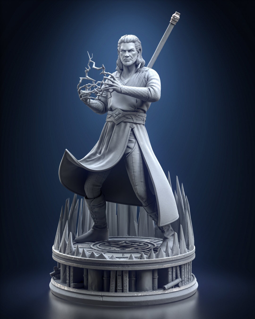Custom 3D Printed BG3 Baldur's Gate 3 (III) Gale Miniature/statue (v. 2 ...