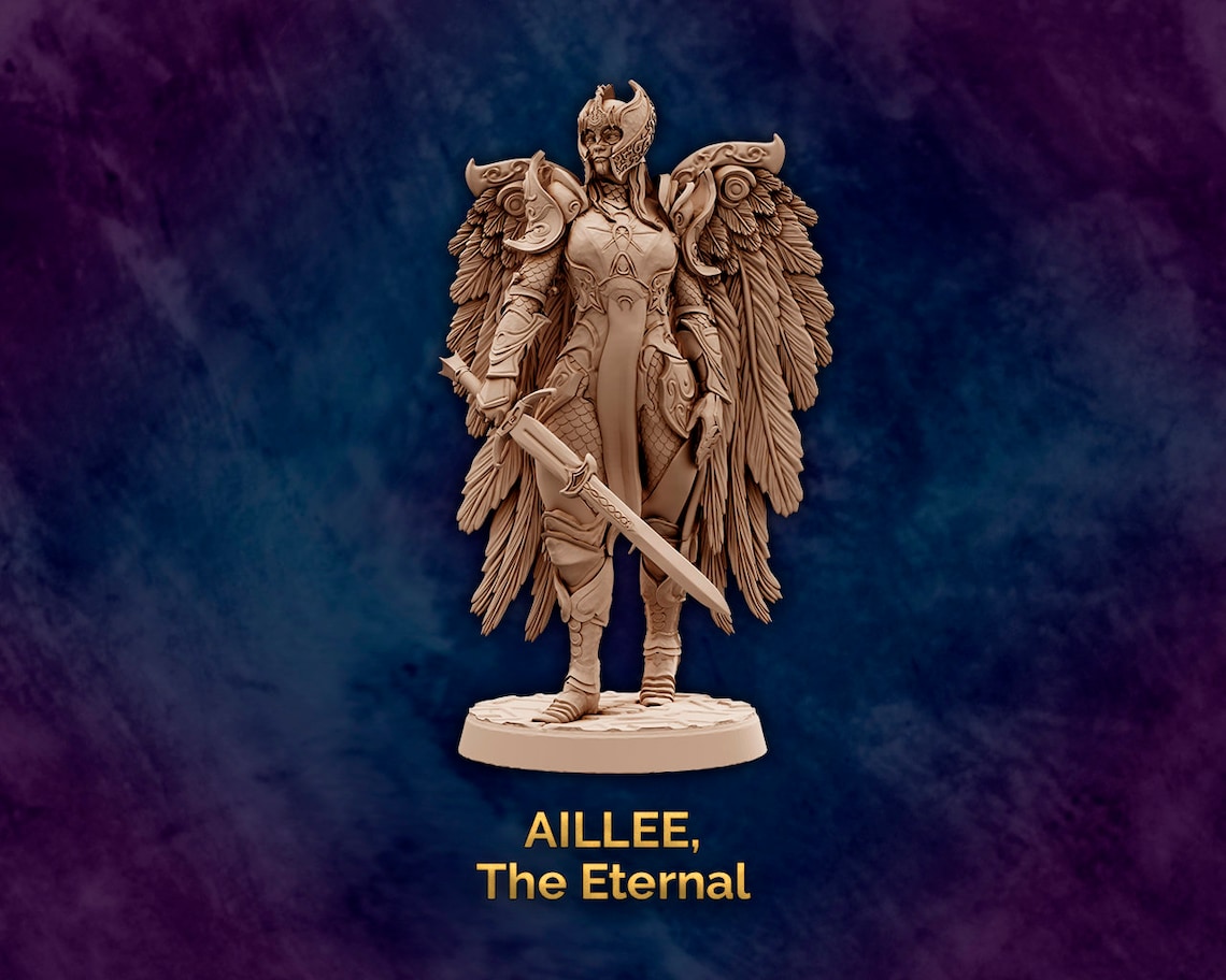 Custom 3D Printed BG3 Baldur's Gate 3 (III) Dame Aylin Miniature V2 ...
