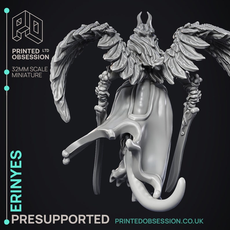 Custom 3D Printed Erinyes Miniature - Etsy