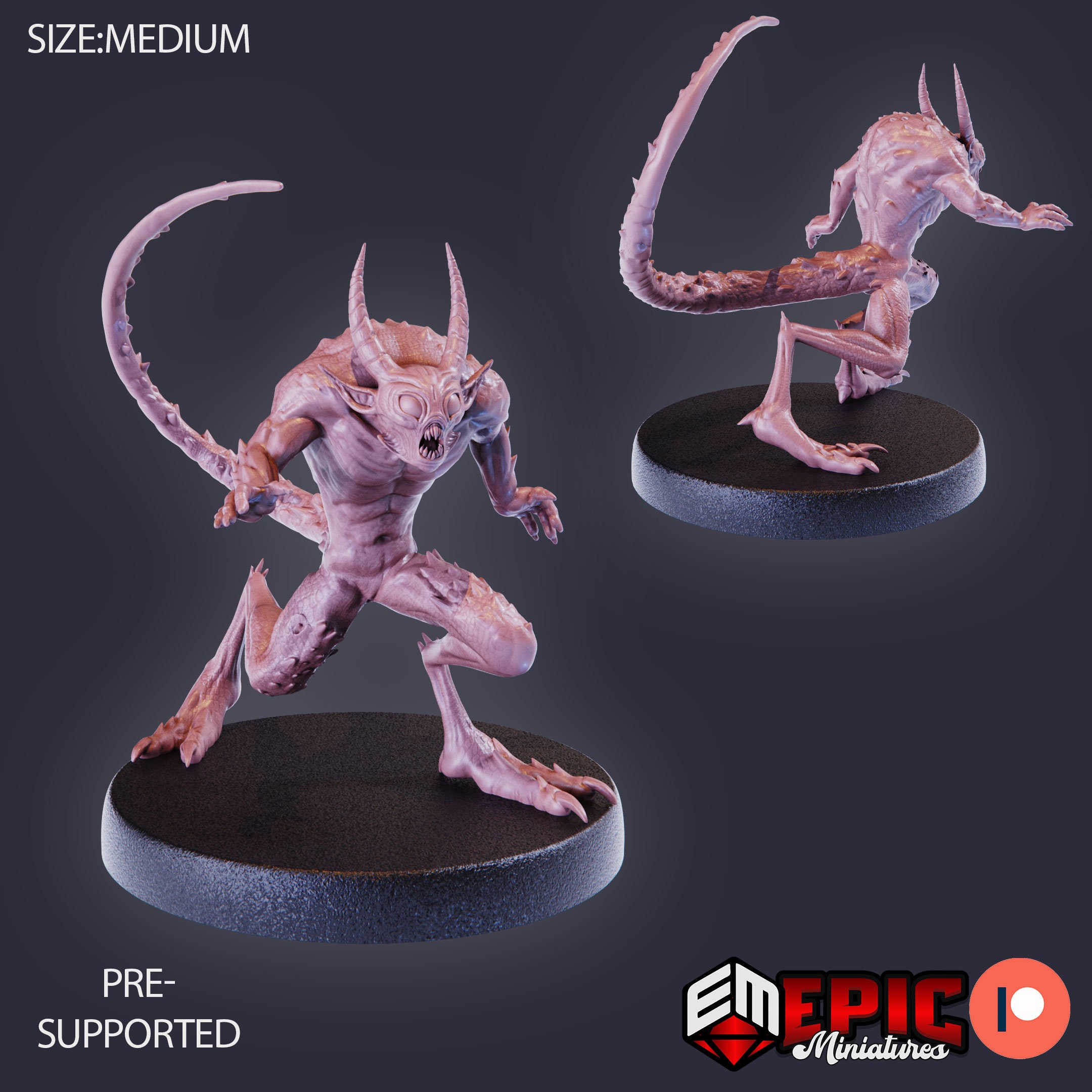 Custom 3D Printed Quasit Miniature - Etsy