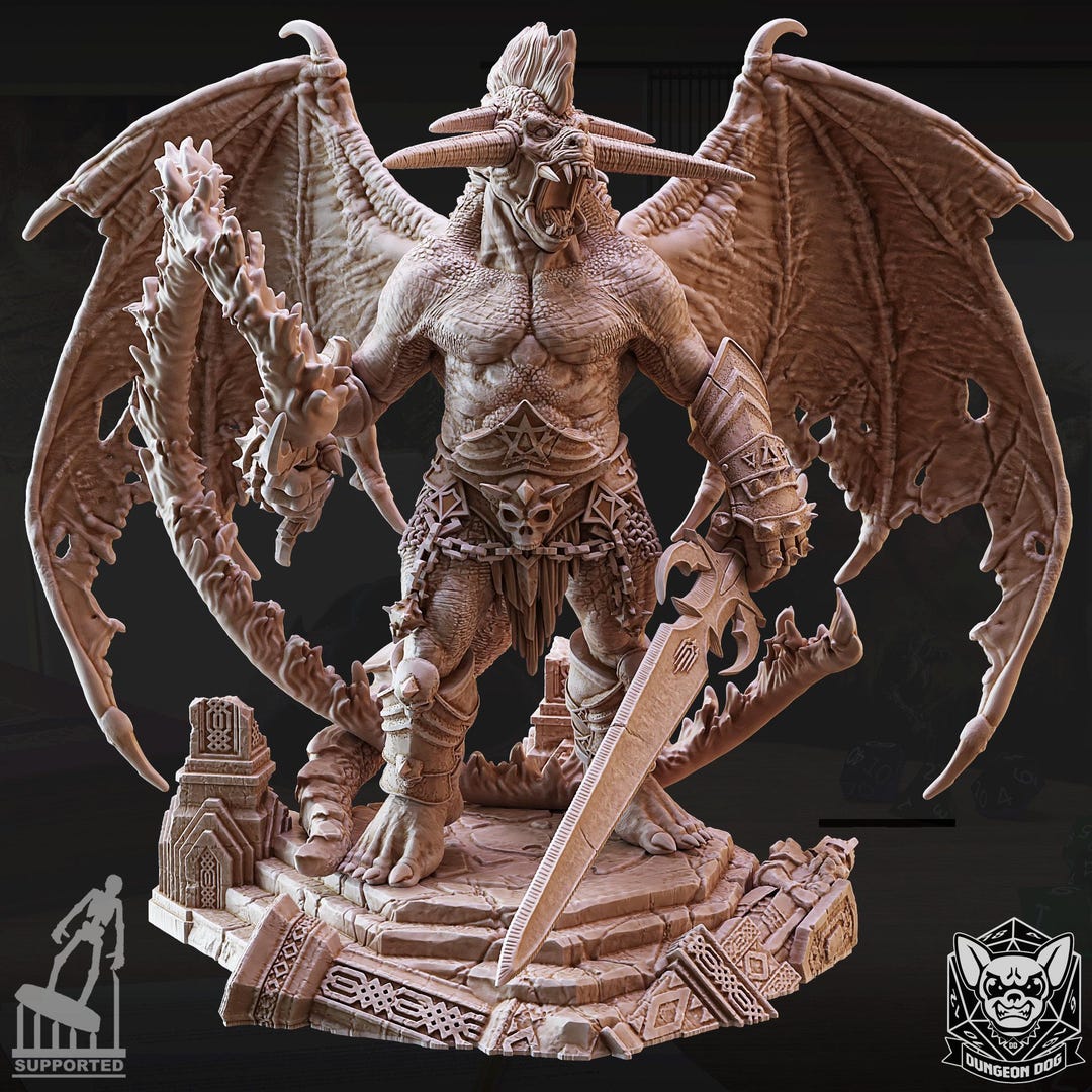 Custom 3D Printed Balor Miniature - Etsy