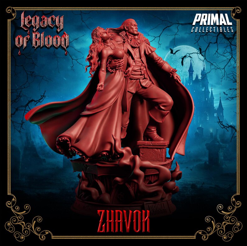 Custom 3D Printed Strahd (v3) Miniature - Etsy