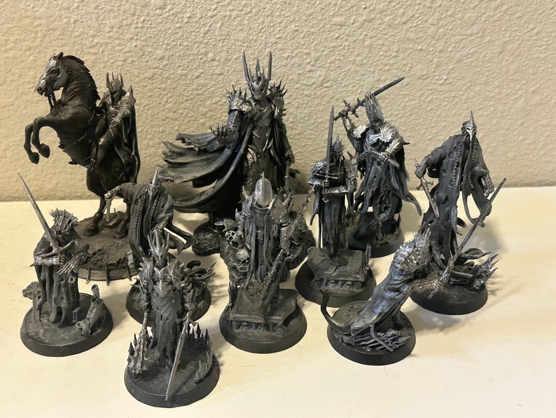 Painted Nazgûl and Sauron Set - Etsy