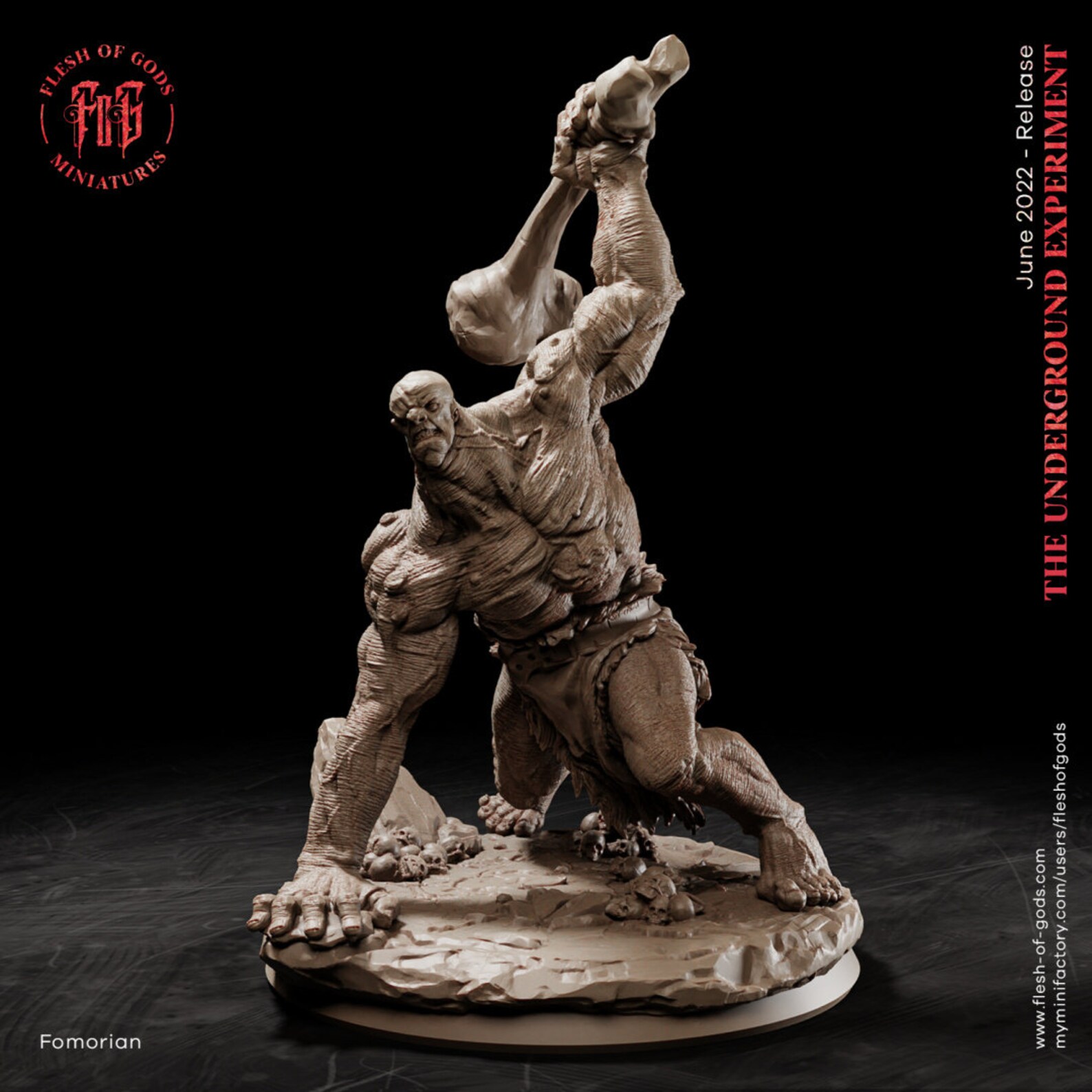 Custom 3D Printed Fomorian Miniature - Etsy