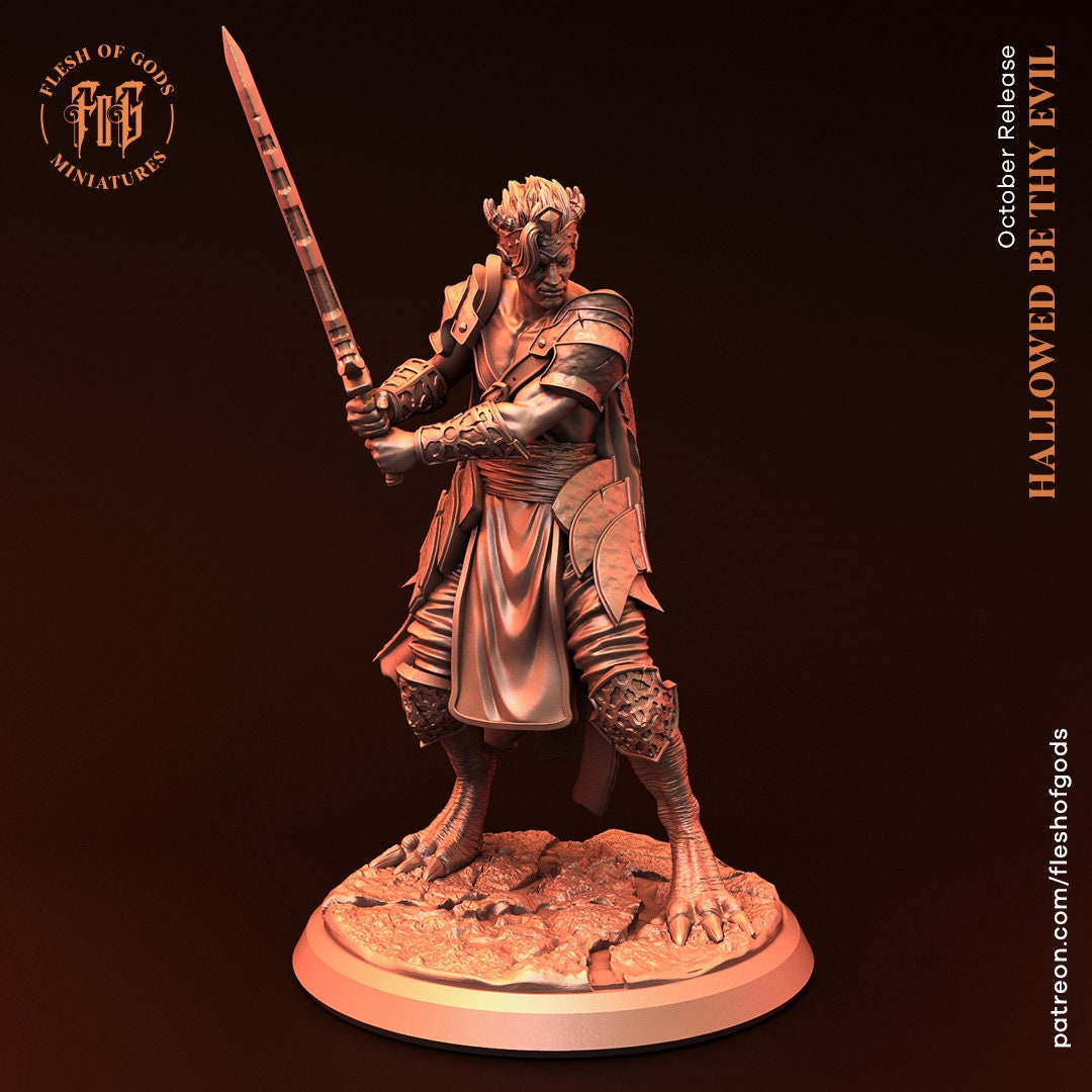 Custom 3D Printed Graz'zt Miniature - Etsy