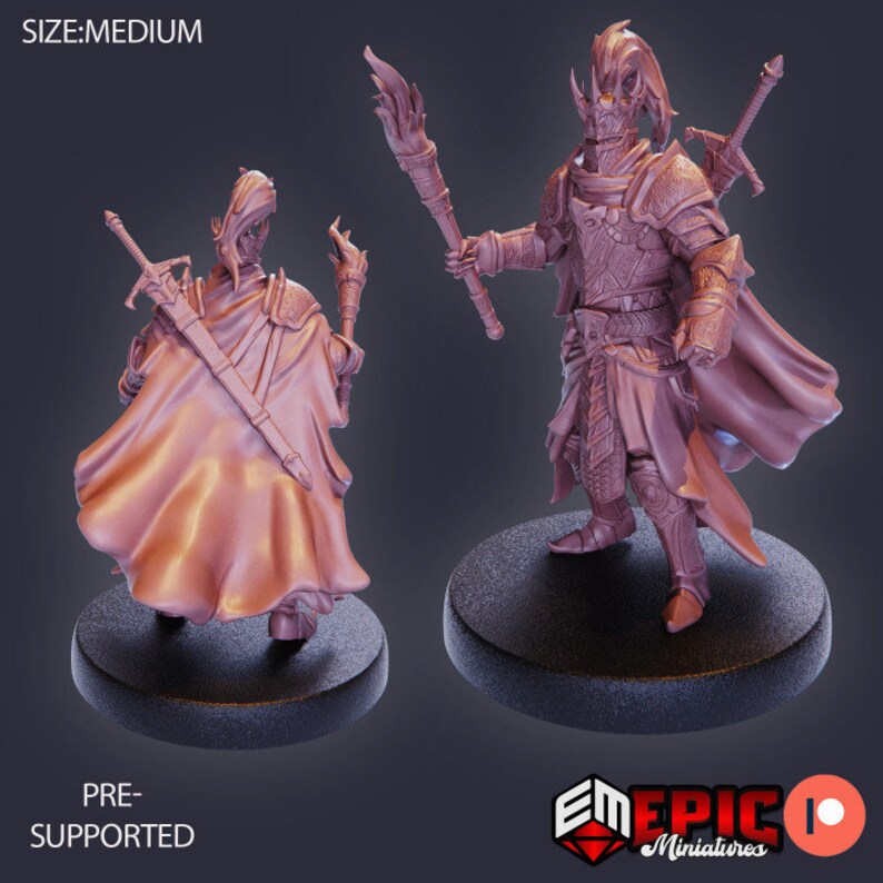 Custom 3D Printed Lord Soth/death Knight Miniatures - Etsy