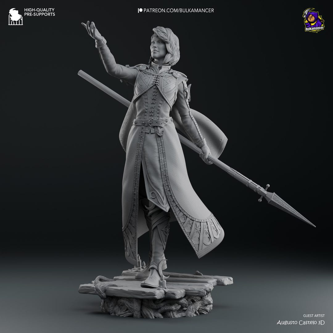 Custom 3D Printed BG3 Baldur's Gate 3 (III) Isobel V2 Statue/miniature ...