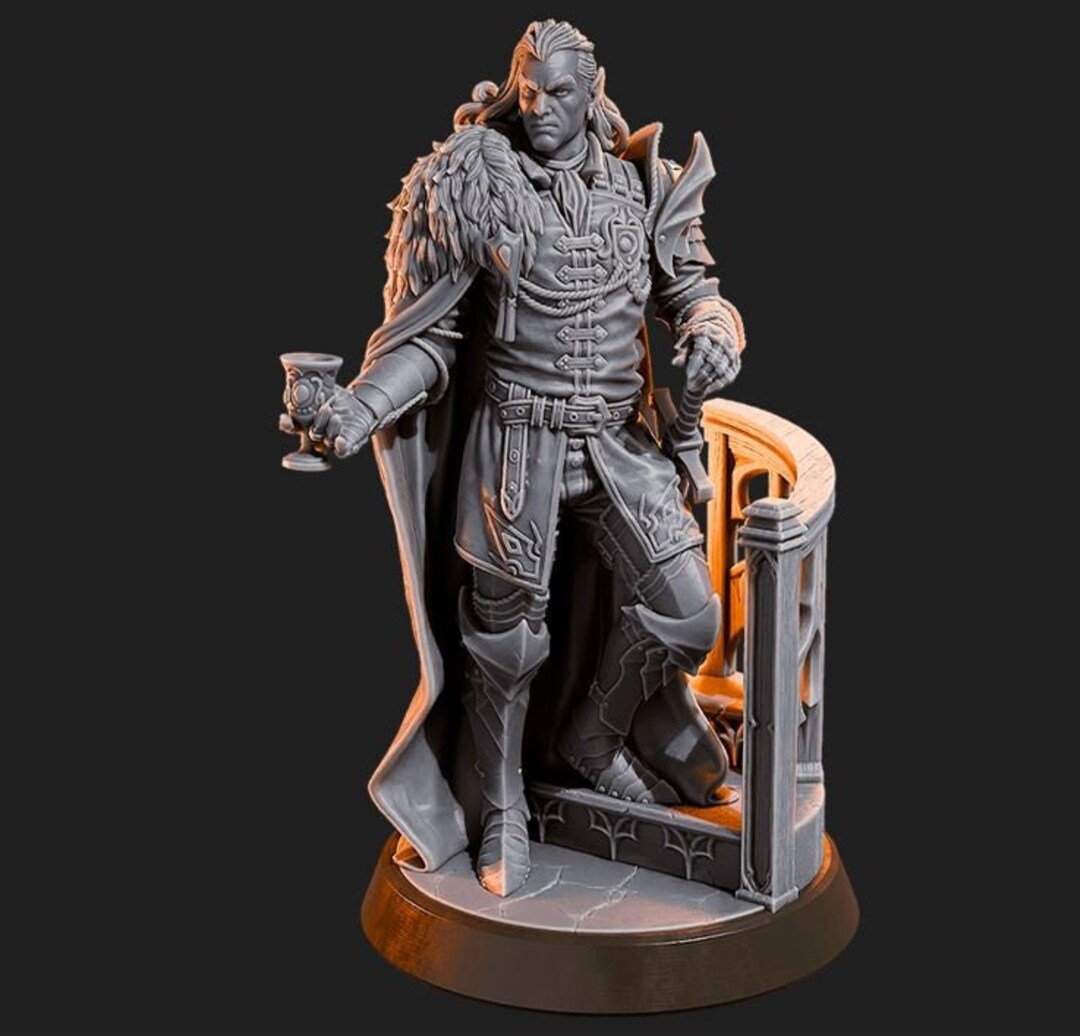 Custom 3D Printed Strahd v3 Miniature - Etsy UK