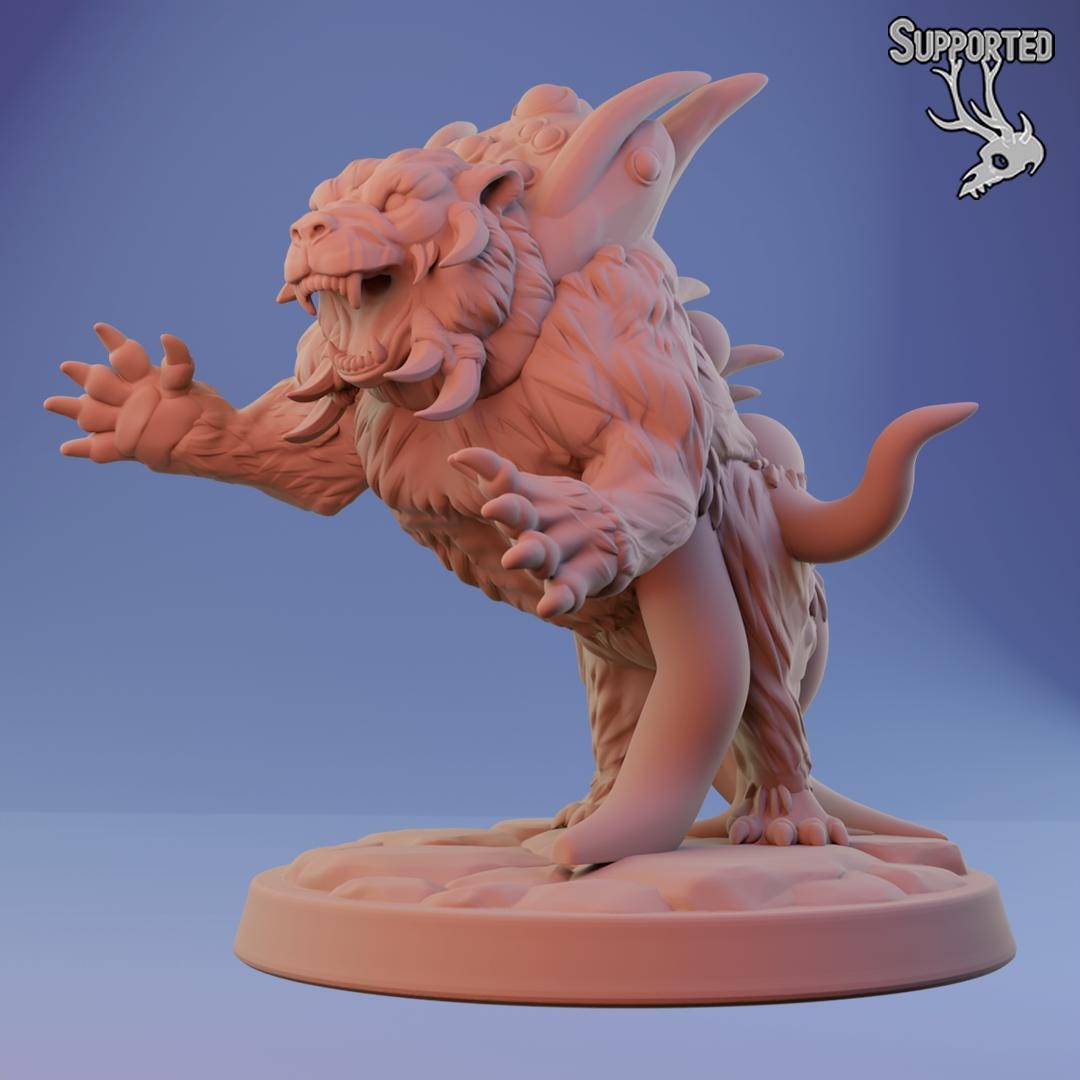 Custom 3D Printed Blazebear Miniature - Etsy