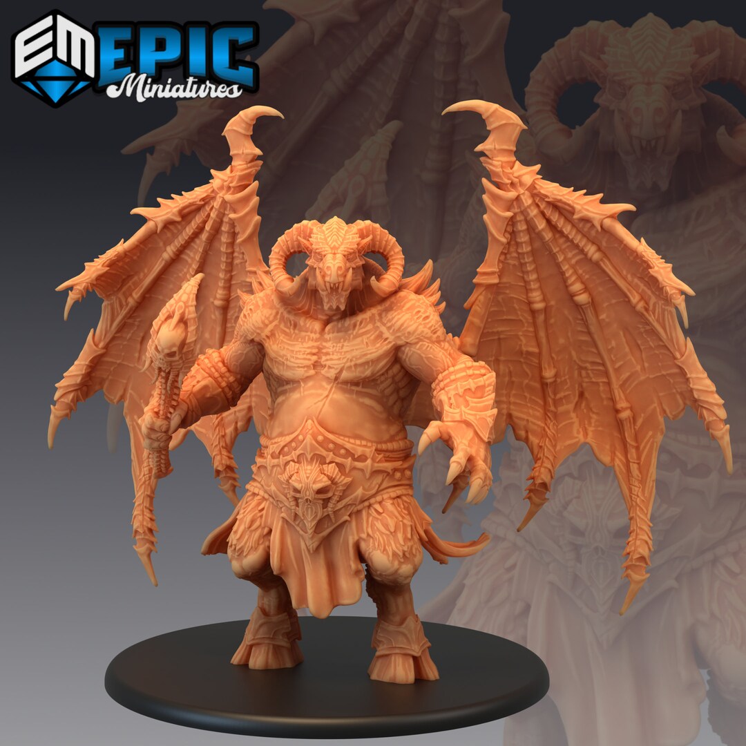 Custom 3D Printed Orcus Miniature V2 - Etsy
