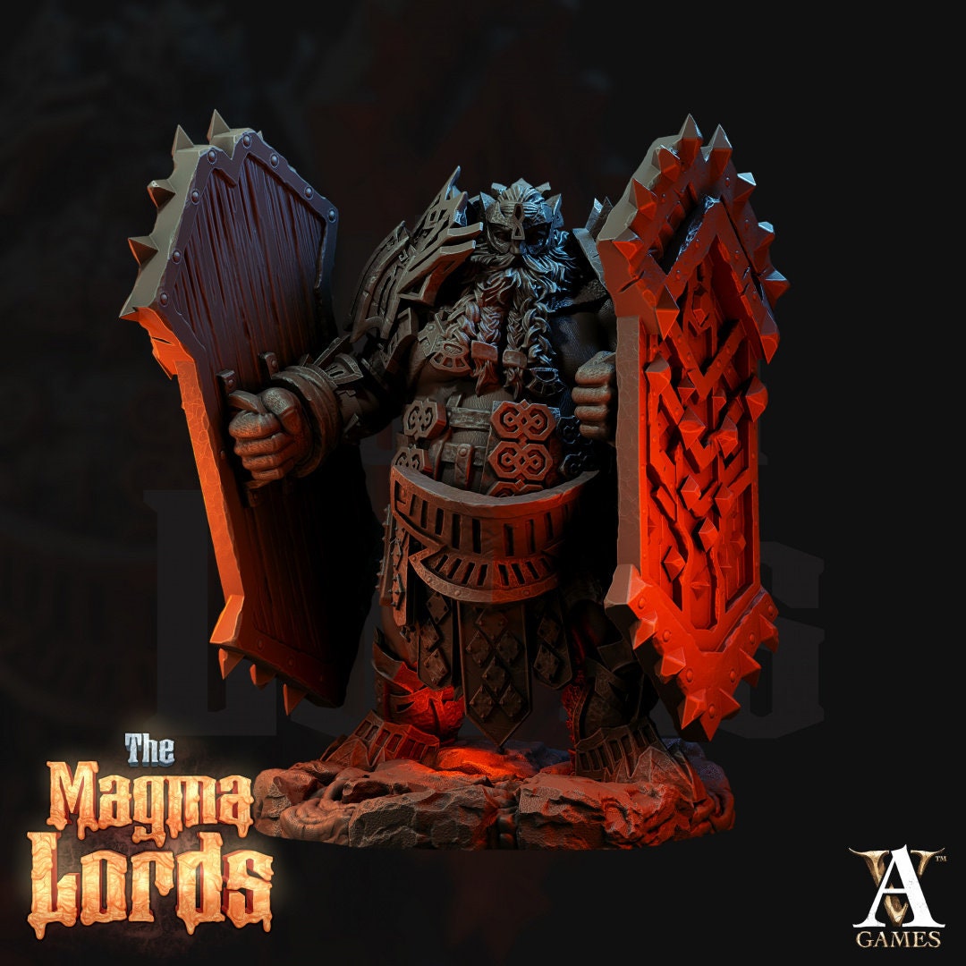 Custom 3D Printed Fire Giant Juggernaut - Etsy