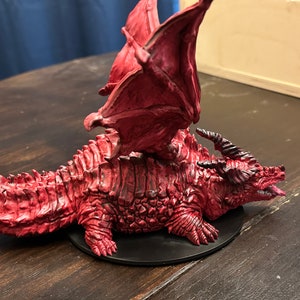 Custom 3D Printed Chonky Red Dragon "themberchaud" (movie Version) - Etsy