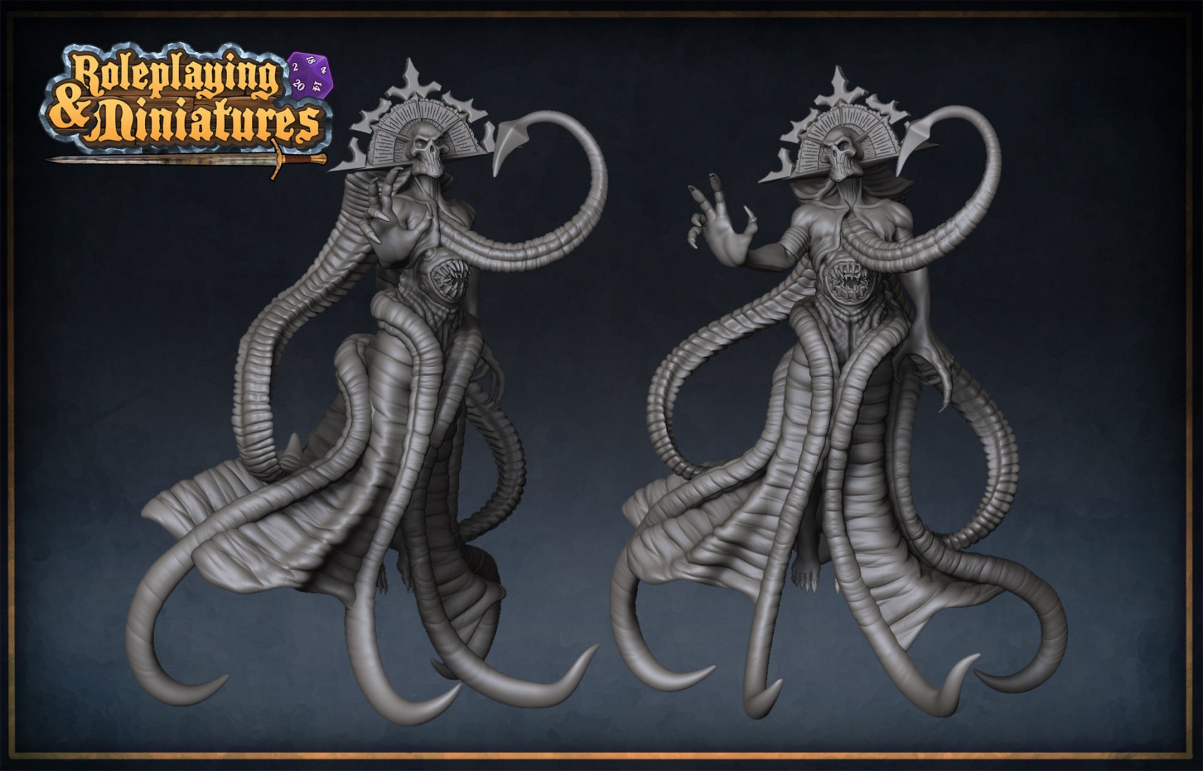 Custom 3D Printed Eldritch Lich Miniature - Etsy