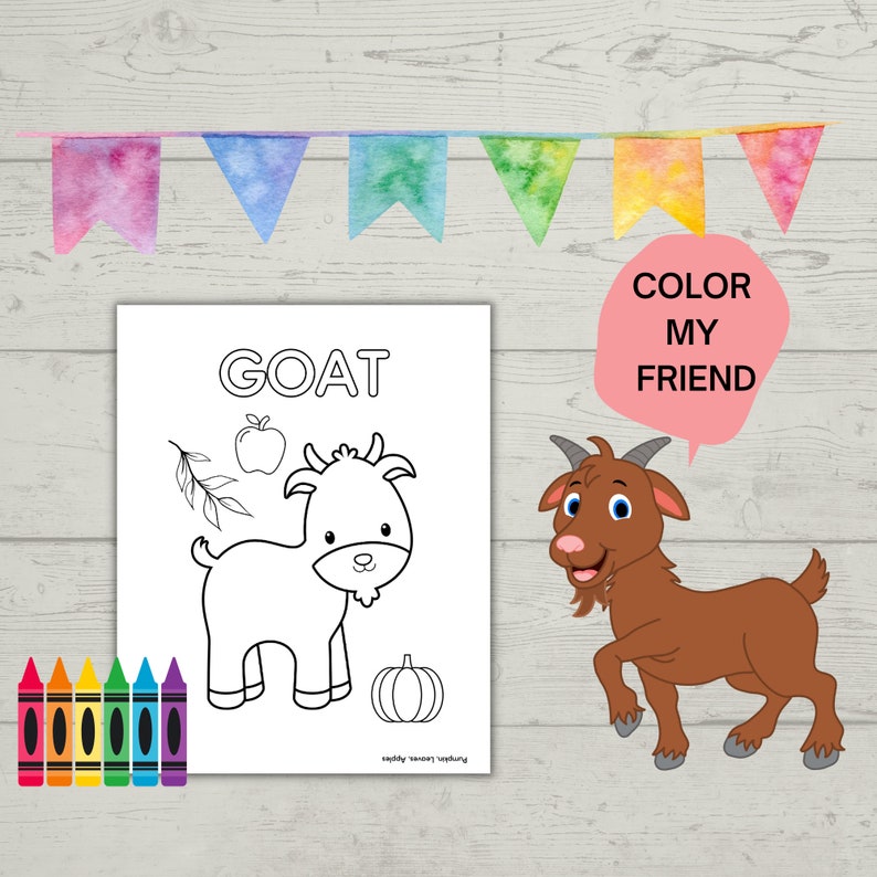 Printable Farm Animal Coloring Pages for Kids, Farm Animals Activity ...