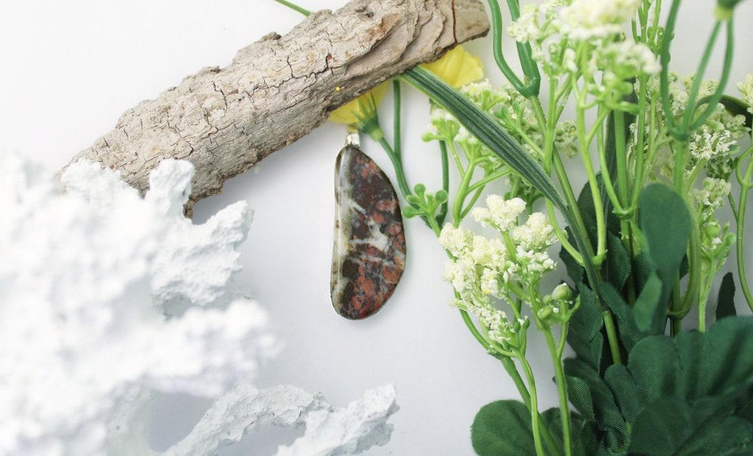 Great Lakes Red Sterling Silver Pendant - Etsy