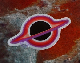 Black Hole Sticker Realistic Sci-fi Event Horizon Decal, Outer Space ...