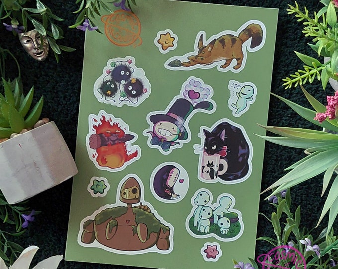 Studio Ghibli Anime Stickers - Etsy