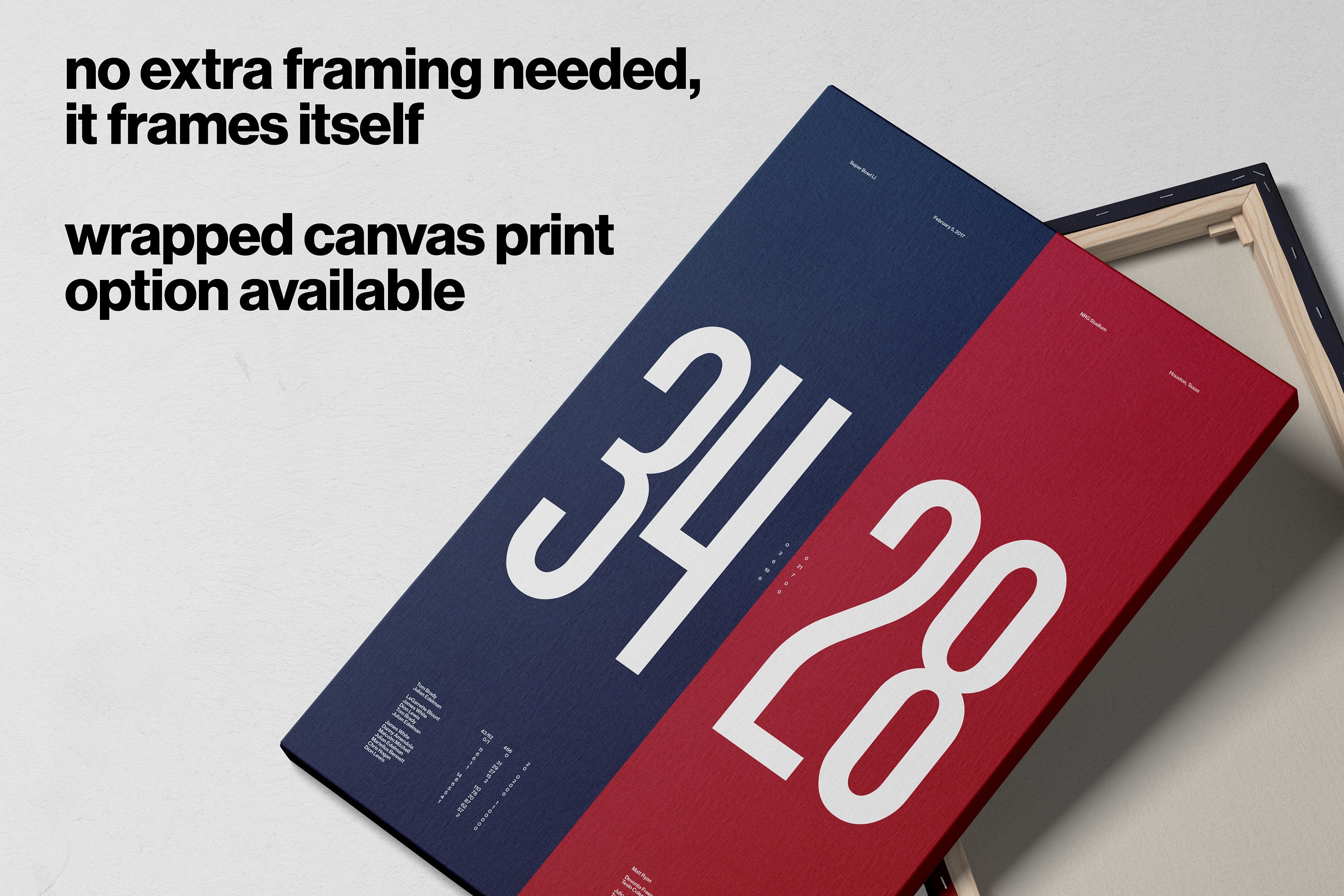 NFL Custom Score Minimal Print / Wall Art / Poster Bundle / Super Bowl ...