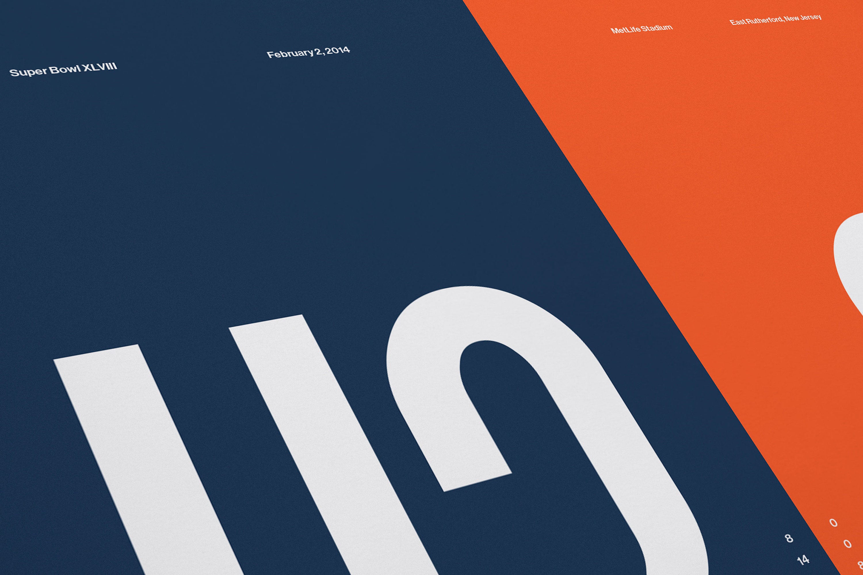 Super Bowl XLVIII / Final Score Minimal Print / Wall Art Poster ...