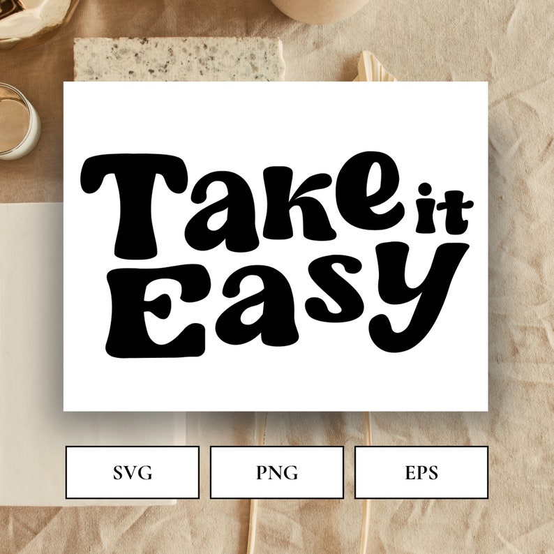 Tómalo con calma / png, eps, svg - Etsy México