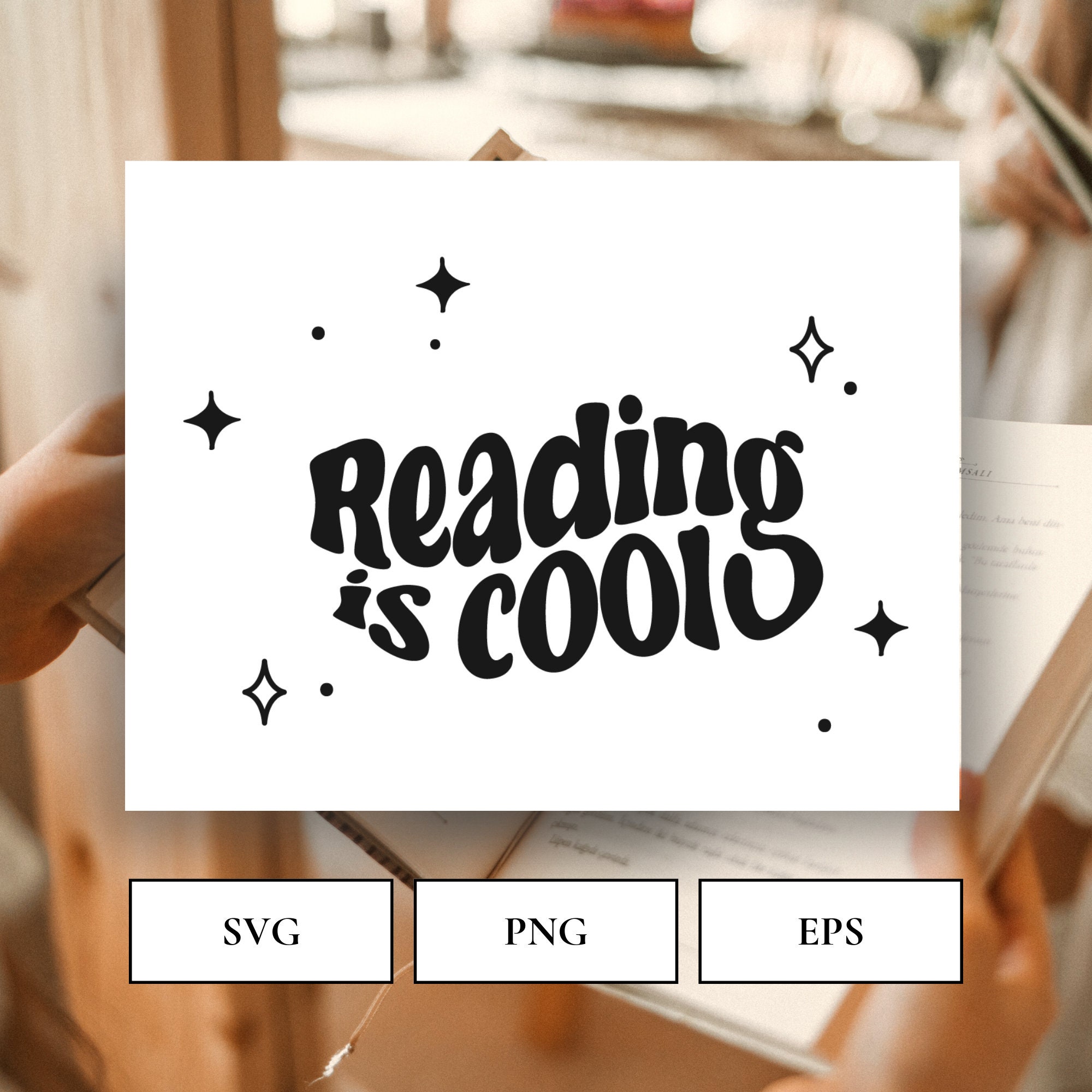 Reading is Cool | Png, Eps, Svg - Etsy