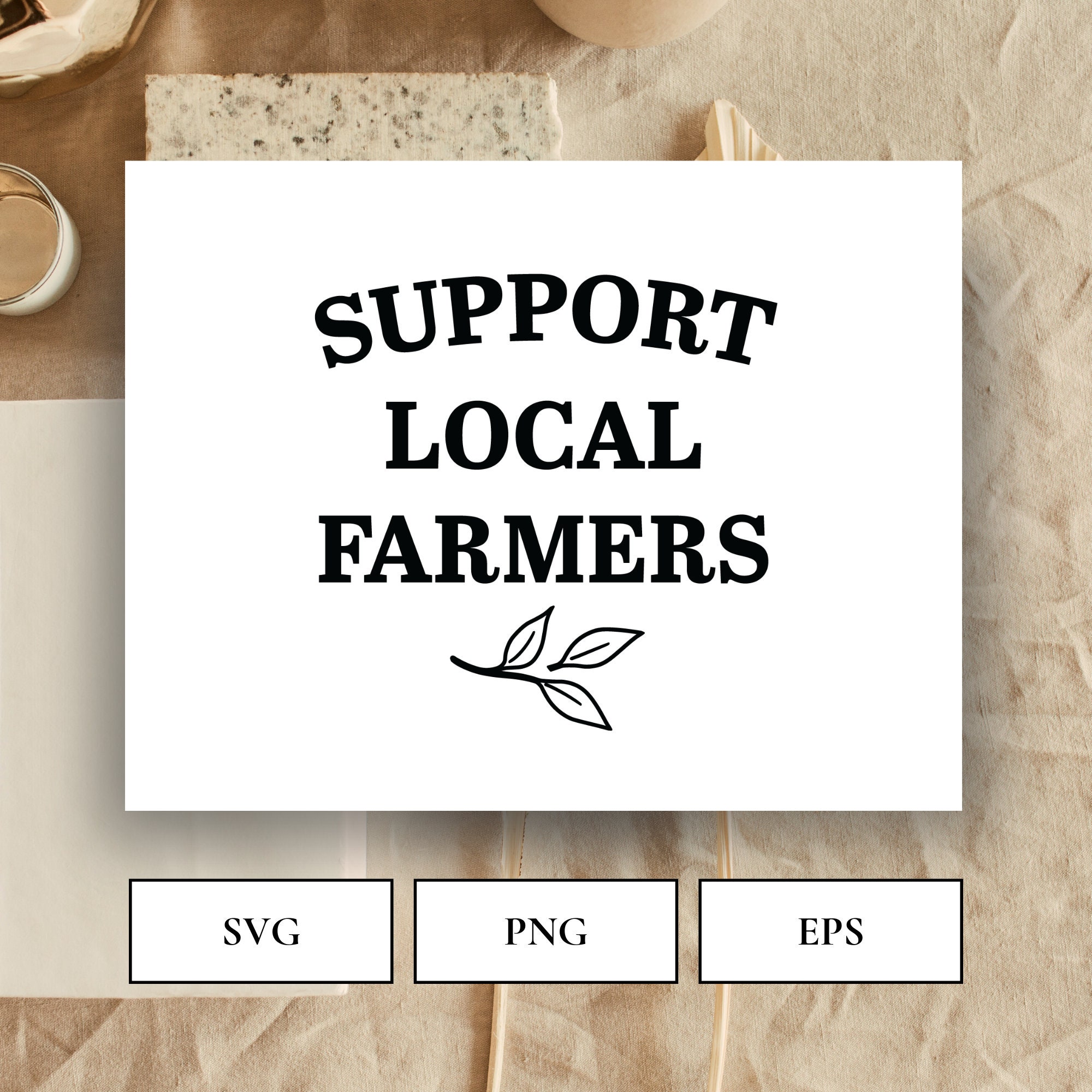 Support Local Farmers Png Eps Svg - Etsy