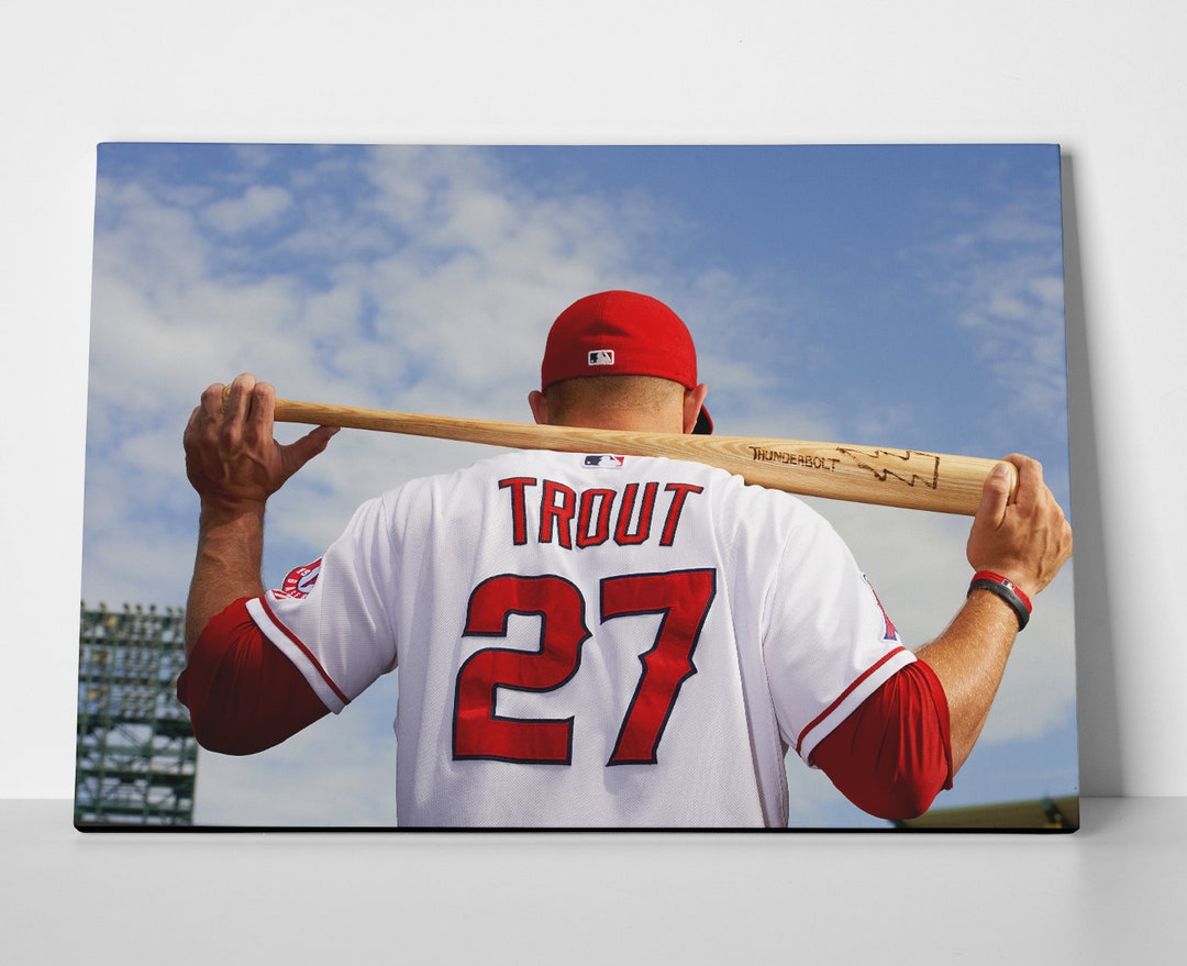 Mike Trout Poster or Canvas - Etsy