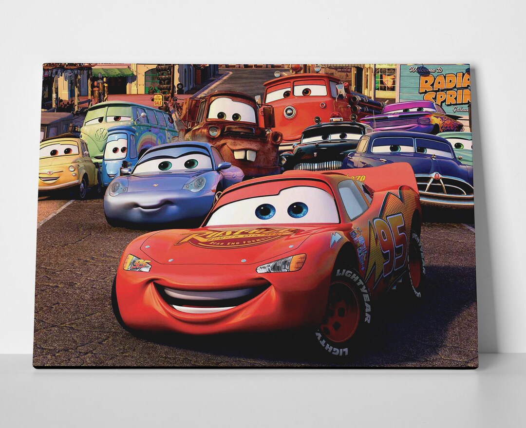 Cars Movie Poster or Canvas - Etsy