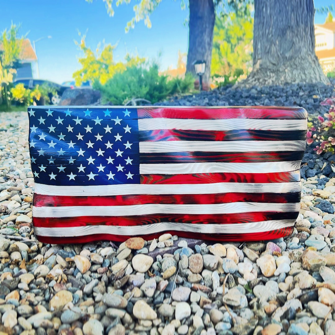 Custom Wood American Flags - Etsy