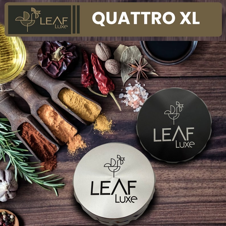 Herb Grinder Big Extra Large 4 Inch 100mm Aerospace Aluminum Crusher ...