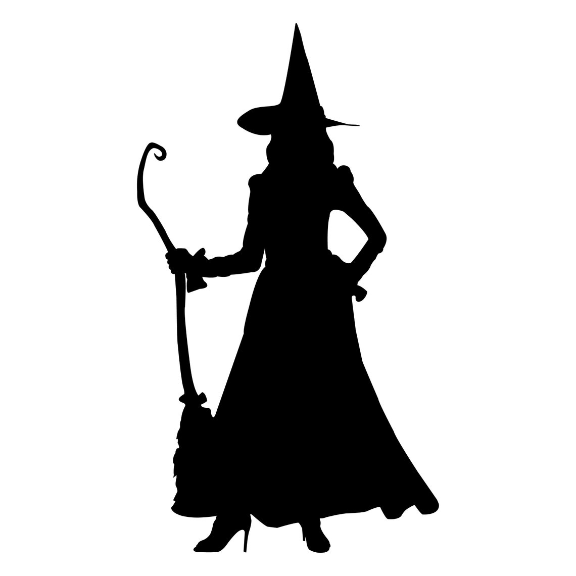 Witch Silhouette SVG | Halloween SVG | Withcy SVG | Halloween Clip Art ...