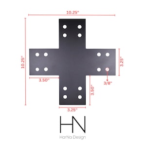 X Shaped Bracket for 4" Post, Structural X Bracket for 4x4 & 2x4, Steel ...