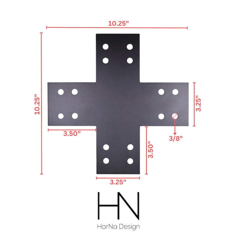 X Shaped Bracket for 4 Post, Structural X Bracket for 4x4 & 2x4, Steel ...