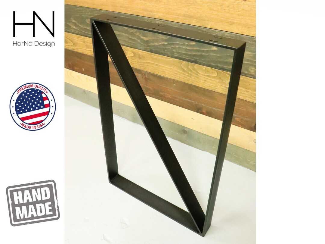 Steel Table Leg | 2" Flat Bar Square | Mid Century | Industrial Table ...