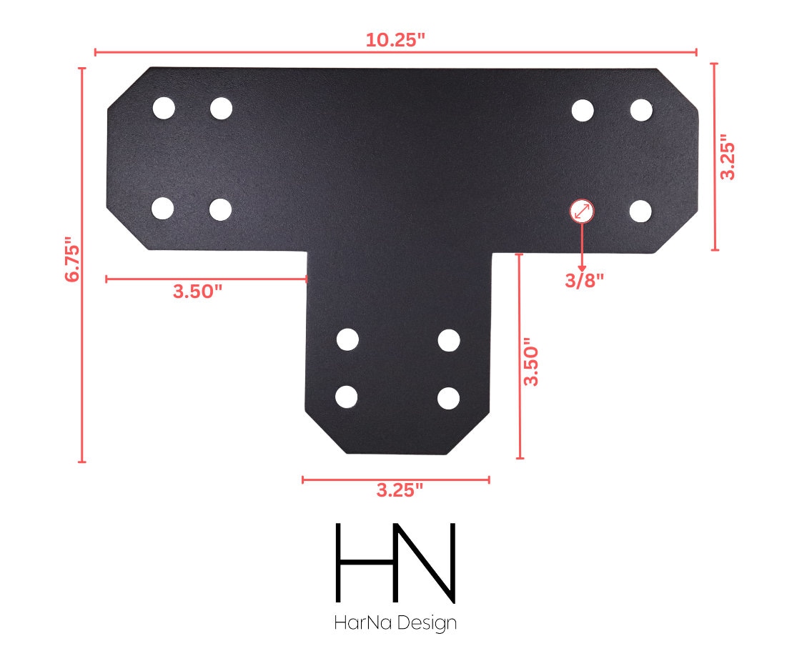 Decorative Beveled Edge Bracket for 4" Post, Structural Brackets for ...