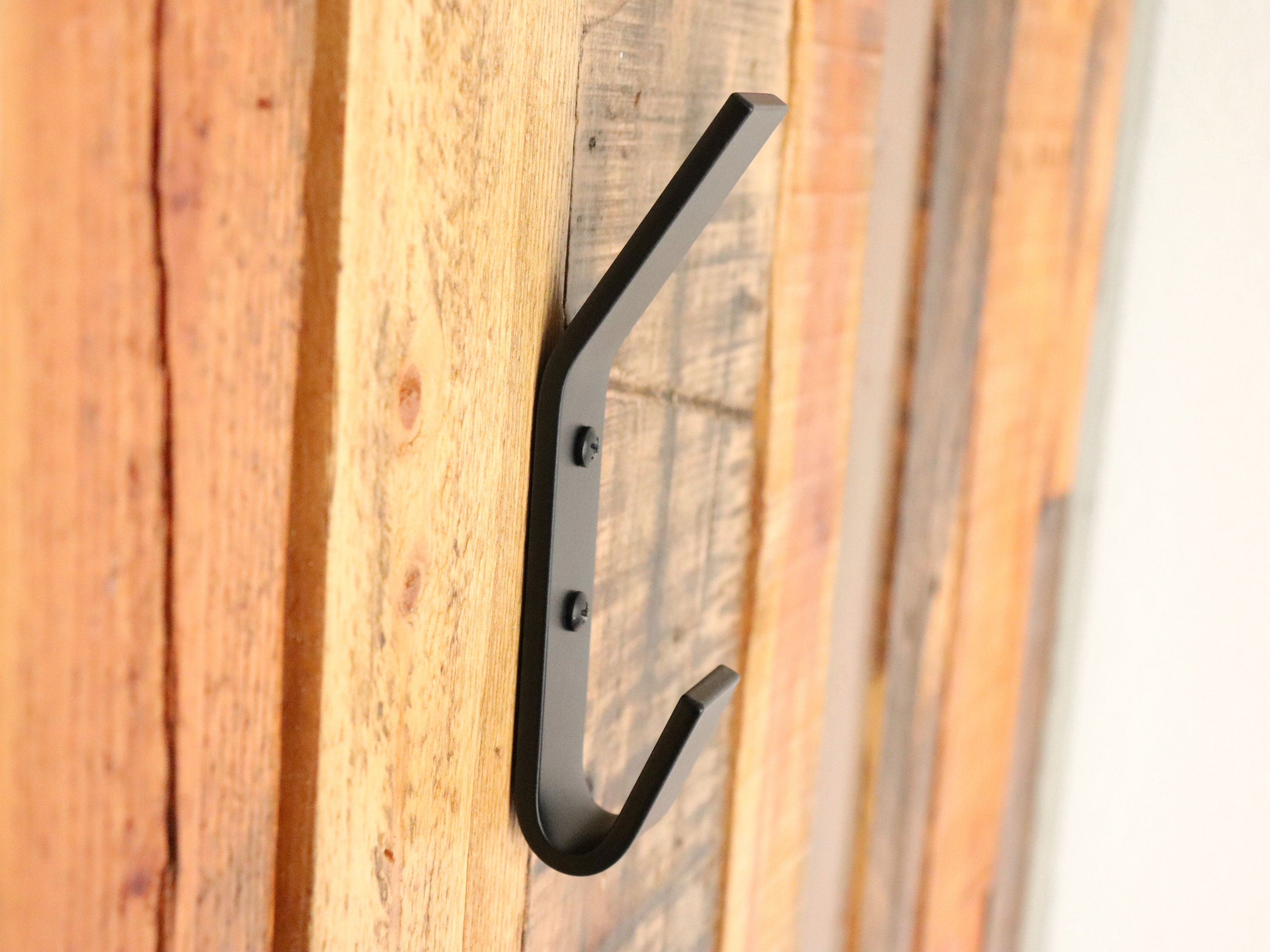 Minimalist Double Hanger, Wall Mounted Hook, Mudroom Entry, Coat Hooks ...