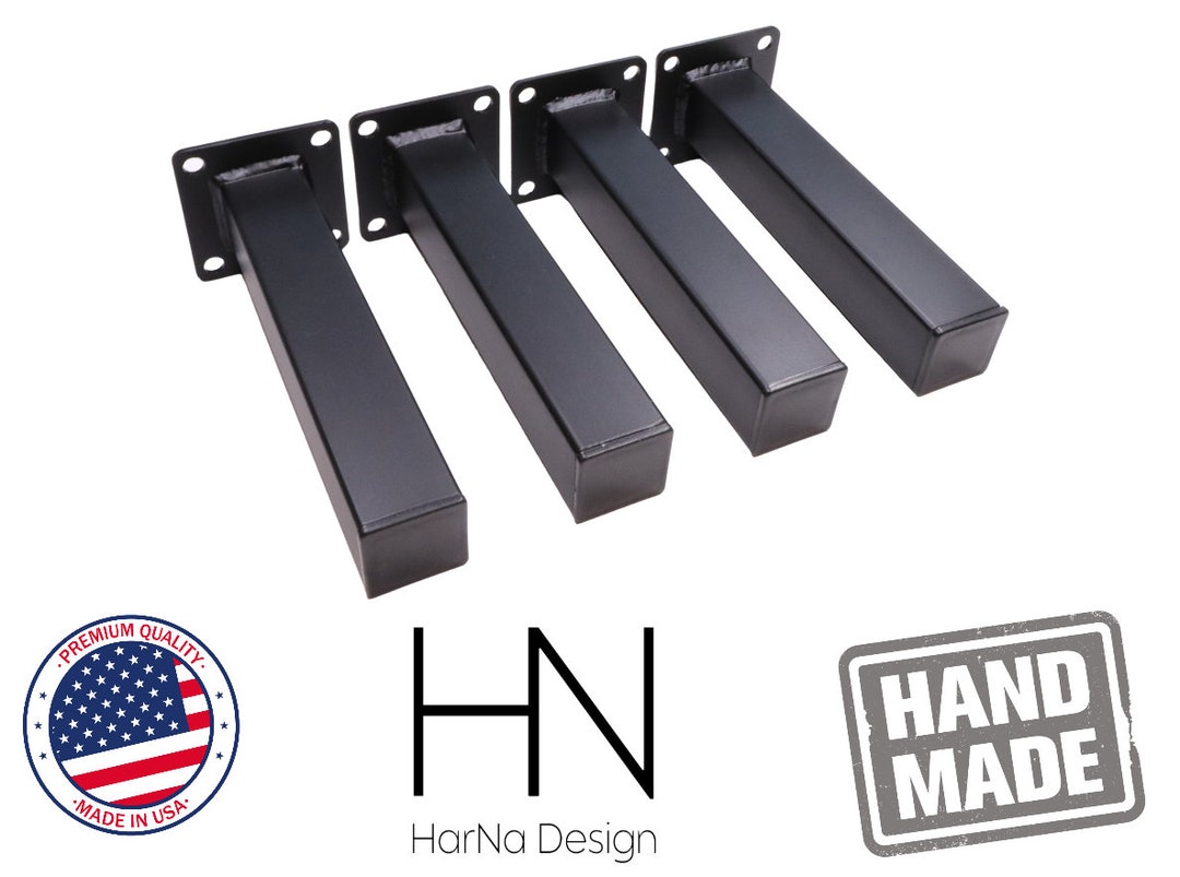 Steel Table Leg | 3x3 Single Post | Mid Century Modern | Coffee Table ...