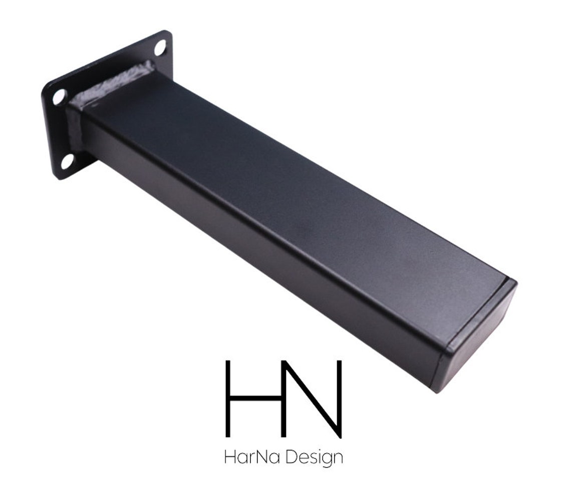 Steel Table Leg 2x1 Rectangular Single Post Mid Century - Etsy