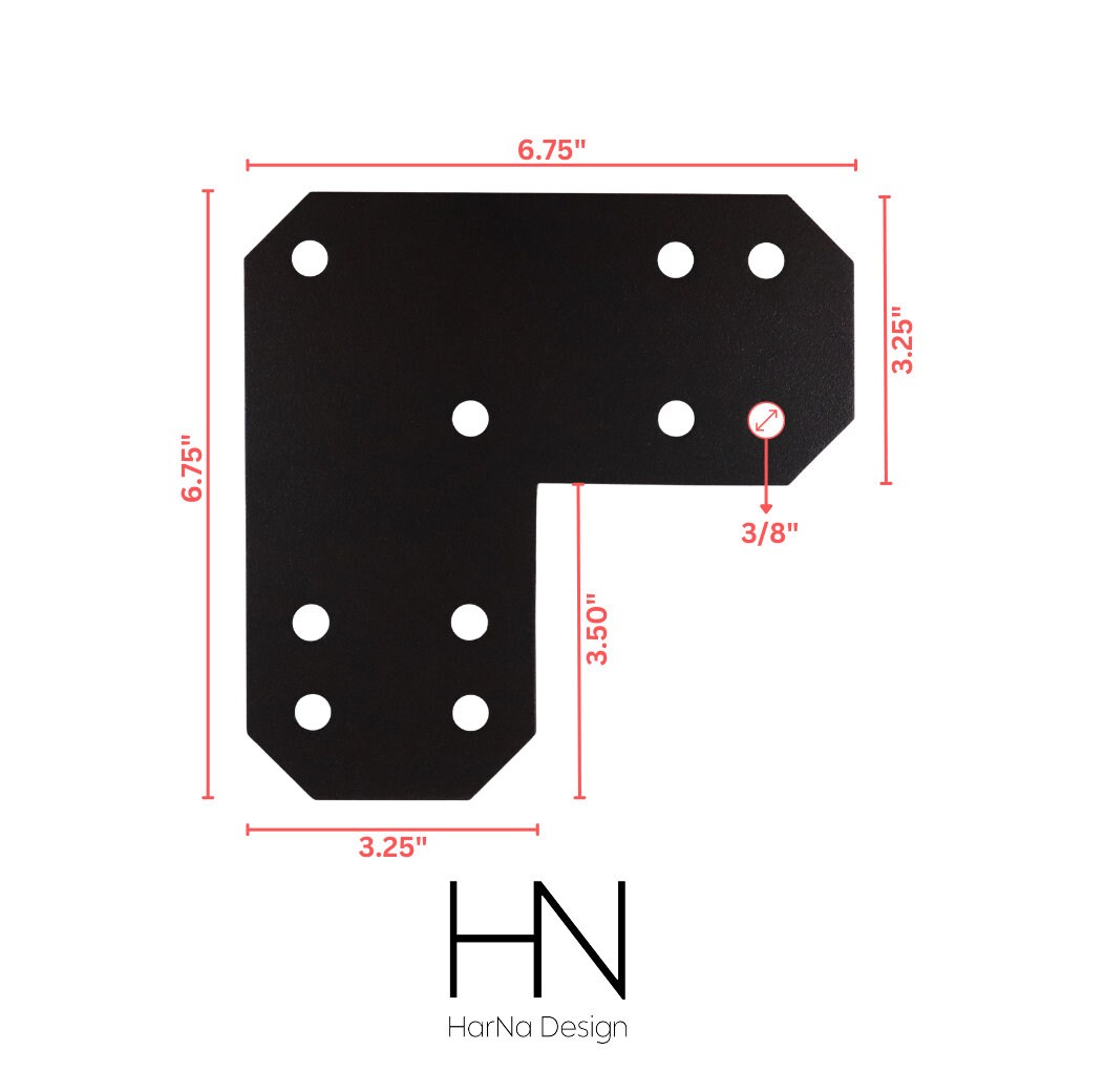 Decorative Beveled Edge Bracket for 4 Post, Structural Brackets for 4x4 ...