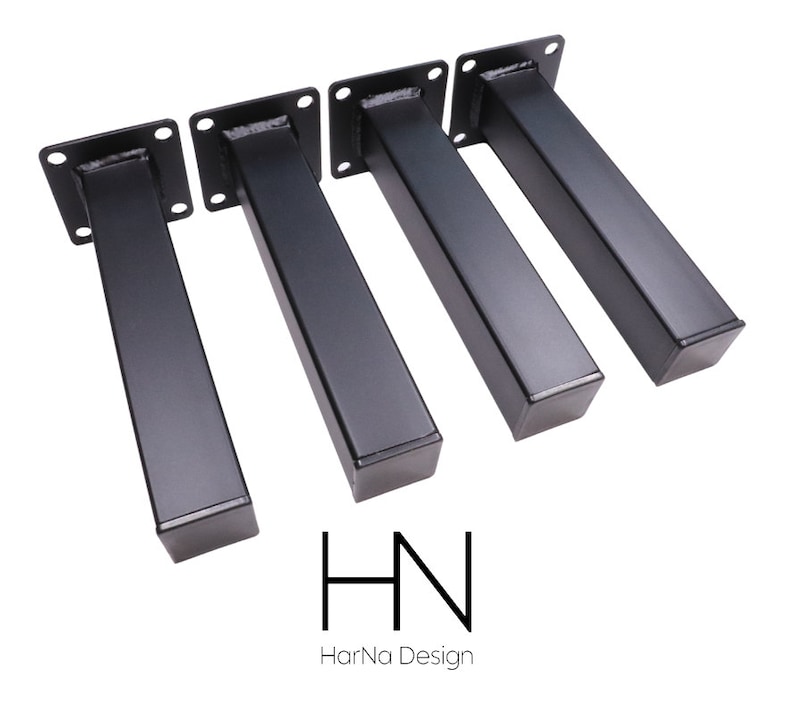 Steel Table Leg | 2x2 Single Post | Mid Century Modern | Coffee Table | Bench Legs | Powder Coat ...