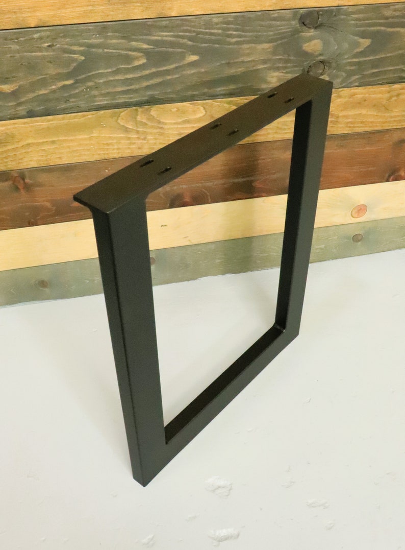 Steel Table Leg 2x1 U Wide Shape Mid Century Modern Industrial Table ...