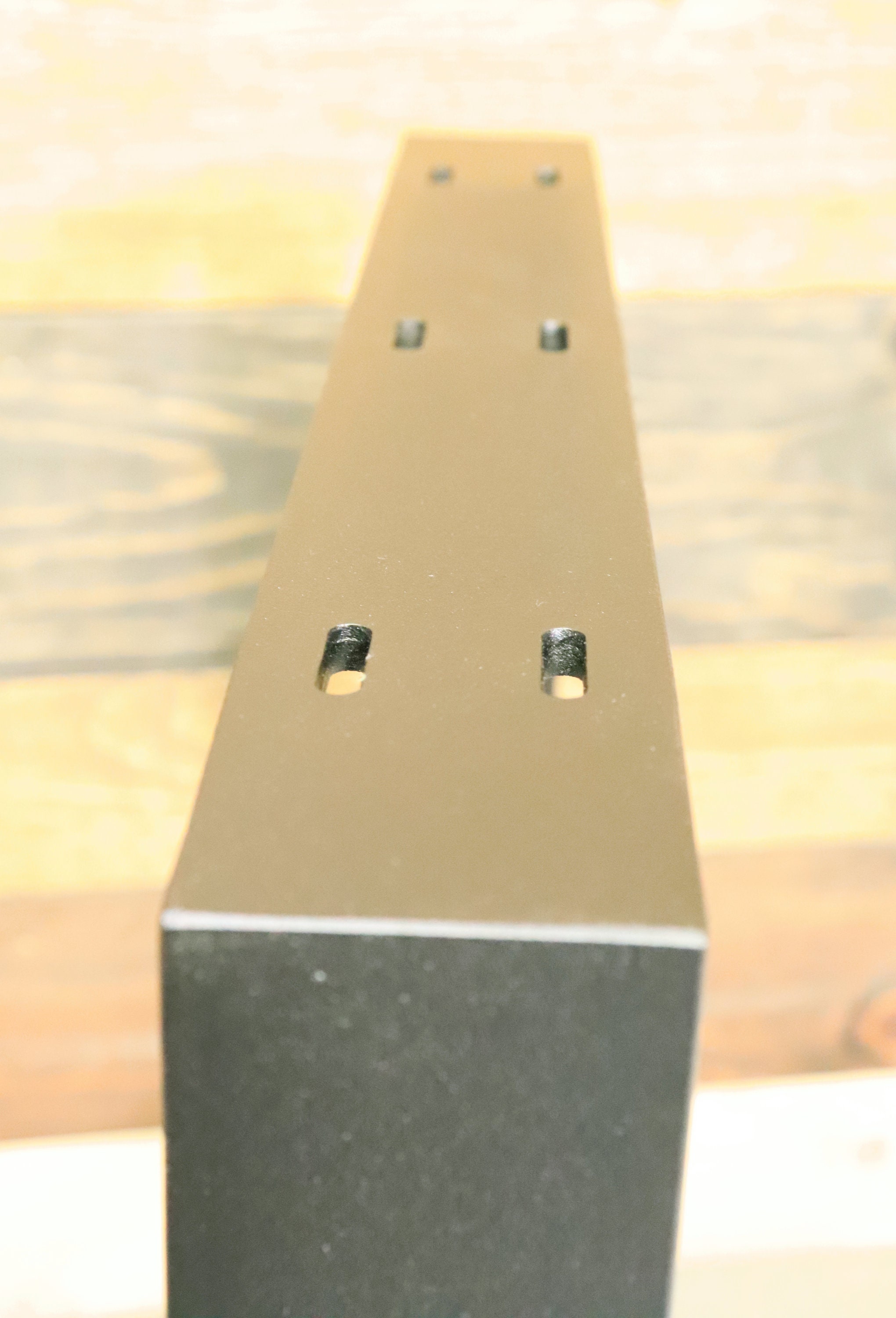 Steel Table Leg | 2" Flat Bar Single Shelve | Mid Century | Industrial ...