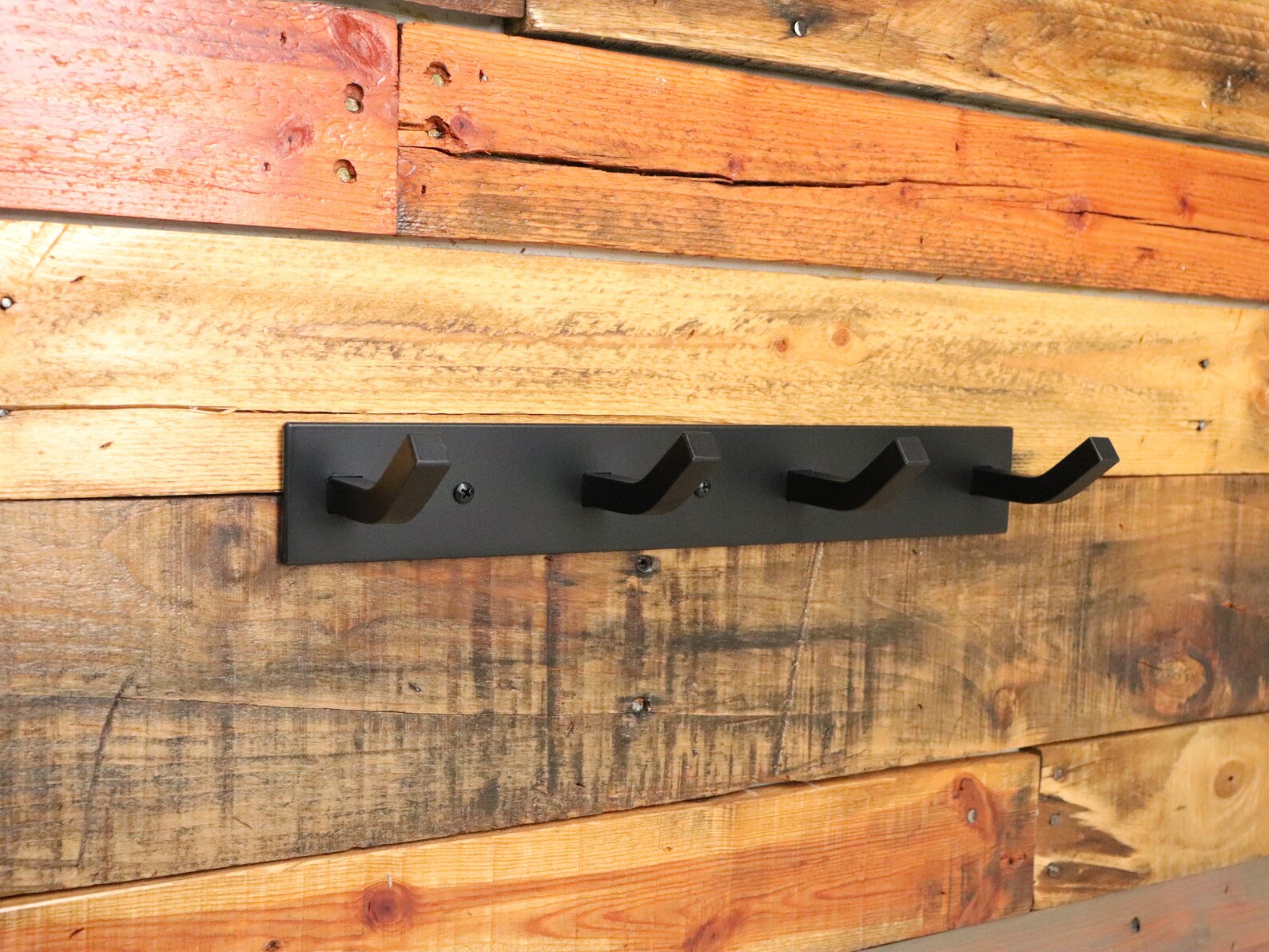 Minimalist Four Hook Coat Rack, Metal Wall Hooks, Wall Mounted Hook ...