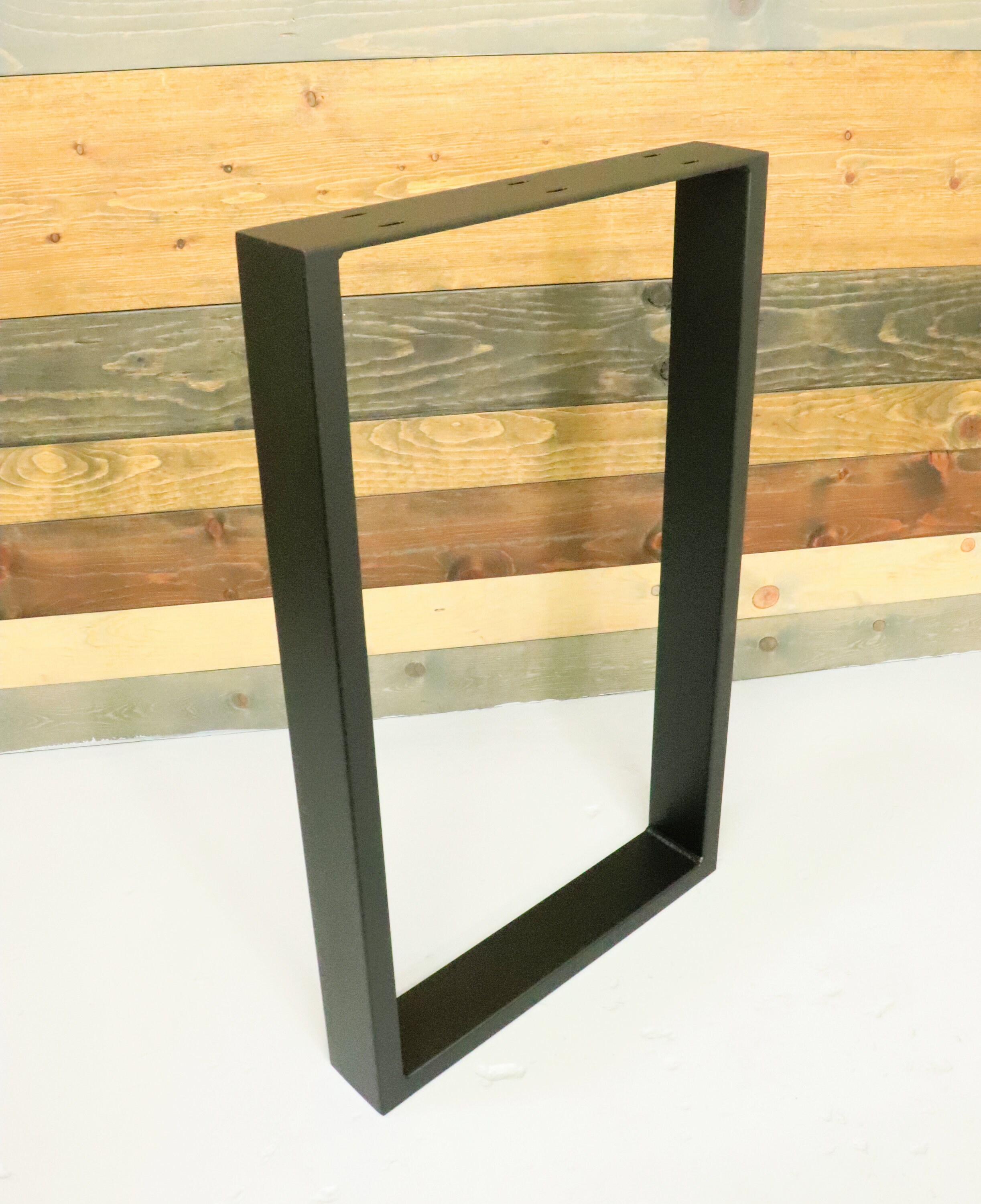 Steel Table Leg | 3x1 U Shaped | Mid Century Modern | Industrial Table ...