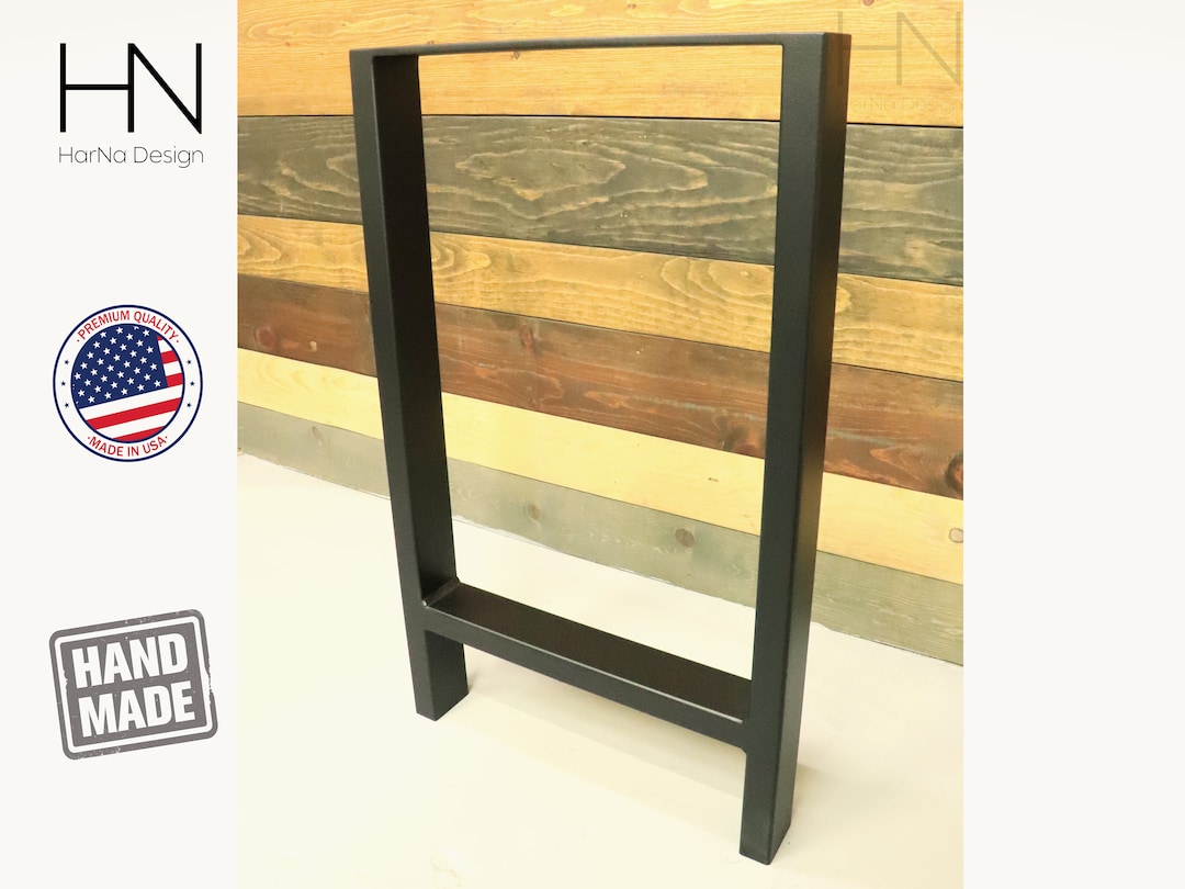 Steel Table Leg | 2x1 H Shaped | Mid Century Modern | Industrial Table ...