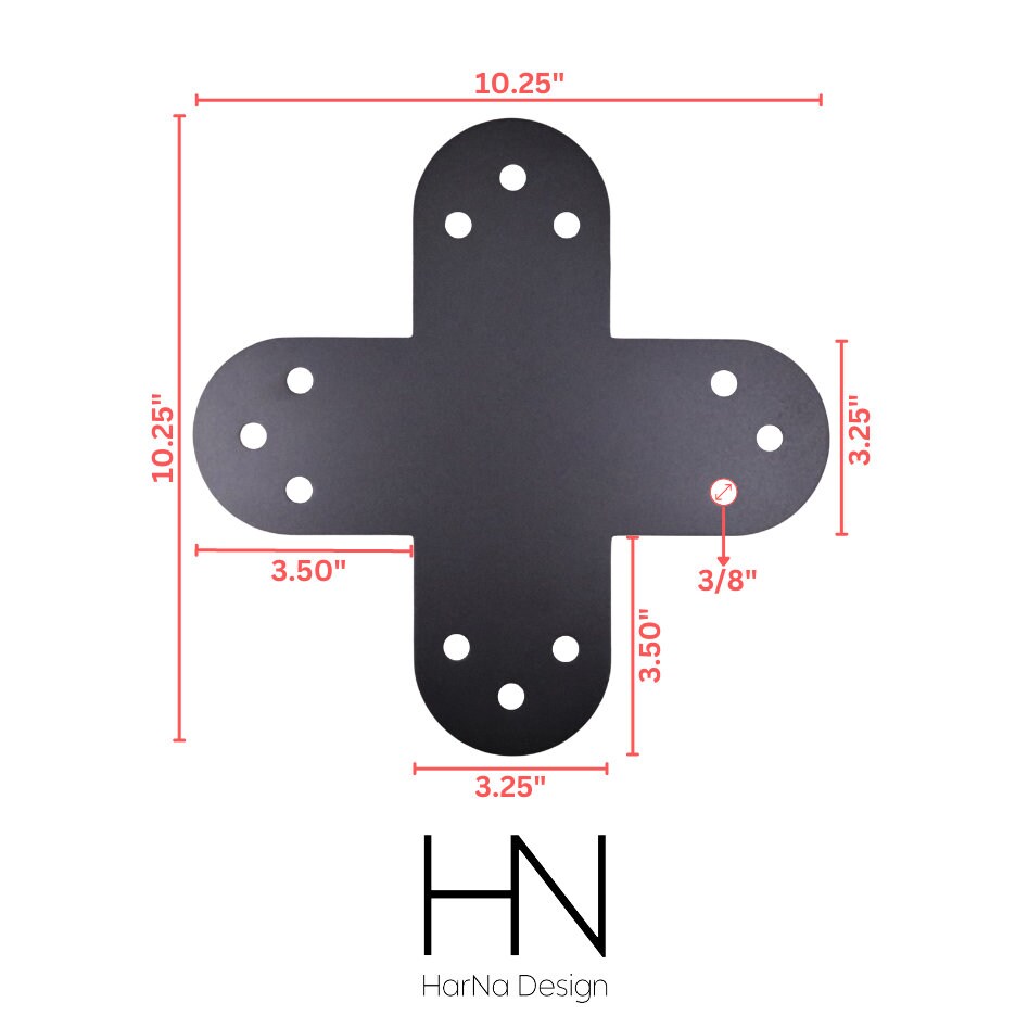 Decorative Round Bracket for 4 Post, Structural Brackets for 4x4, Steel ...