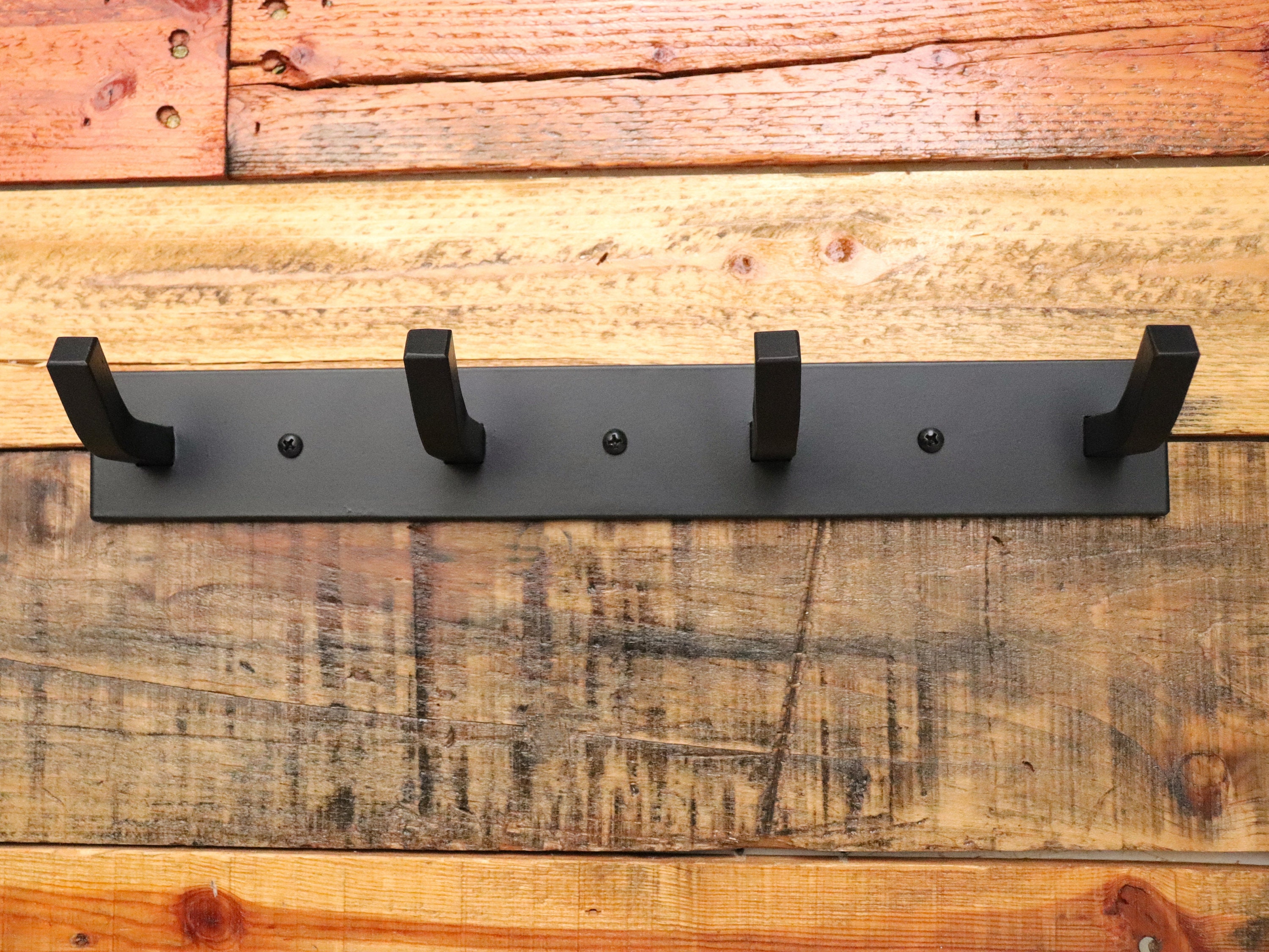 Minimalist Four Hook Coat Rack, Metal Wall Hooks, Wall Mounted Hook ...