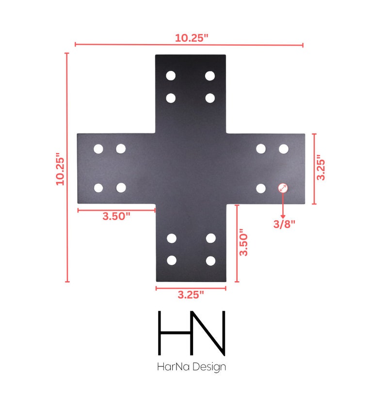 Minimalist Bracket for 4" Post, Structural Brackets for 4x4, Steel ...